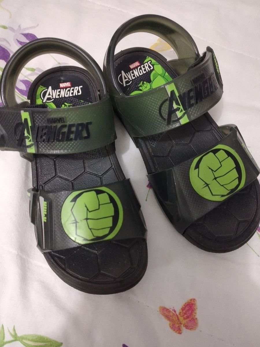 Sandalia Hulk | Calçado Infantil para Meninos Grendene Nunca Usado ...