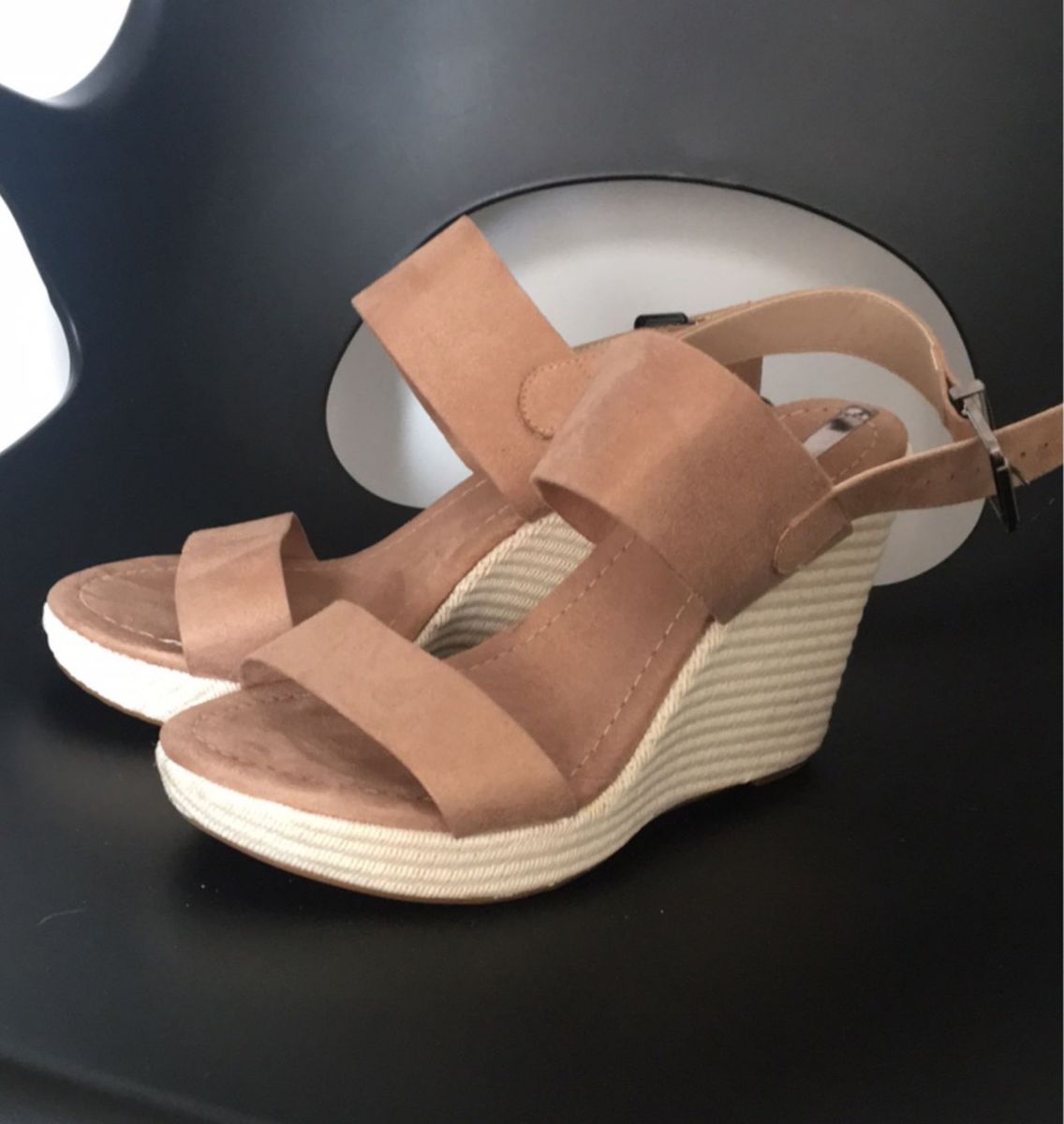 Sandália Nude | Sandália Feminina Moleca Usado 26056154 | enjoei