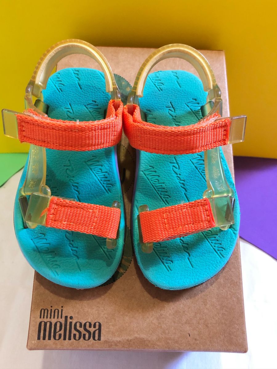 Sandália/ Papete Mini Melissa Colorida | Calçado Infantil para Bebê ...