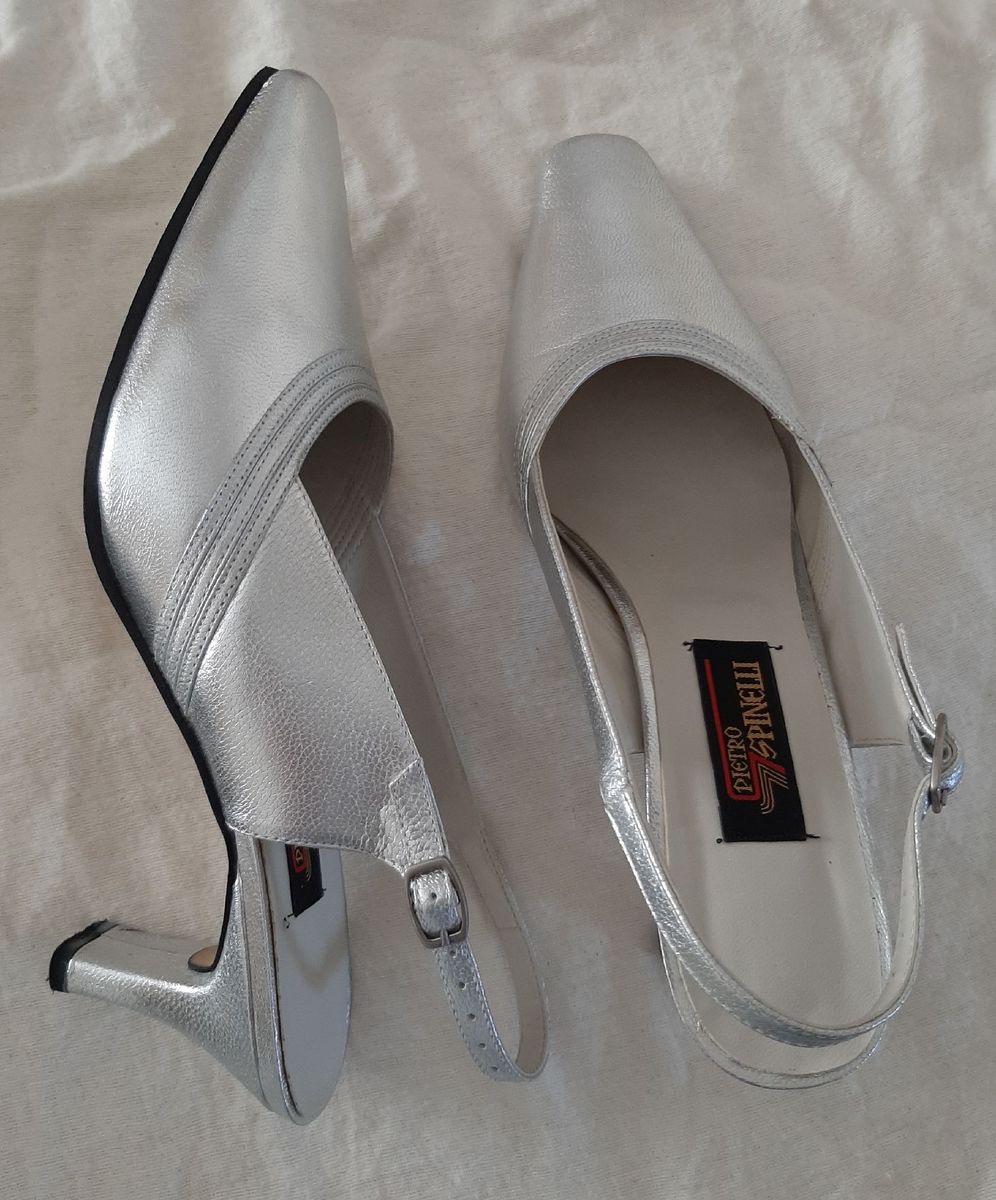 Sandália Prata | Sandália Feminina Pietro Spinelli Usado 41835928 | enjoei