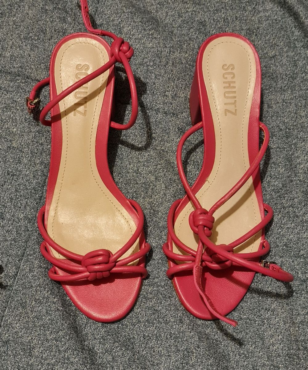 Sandália Schutz Rosa | Sandália Feminina Schutz Usado 75705786 | enjoei