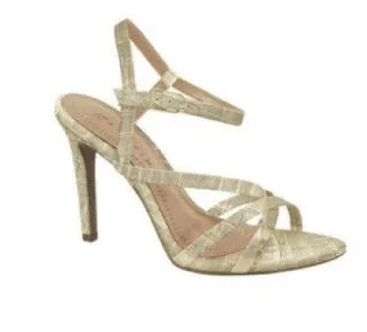 Sandária com Brilho Dourada Ramarim | Sandália Feminina Ramarim Nunca ...