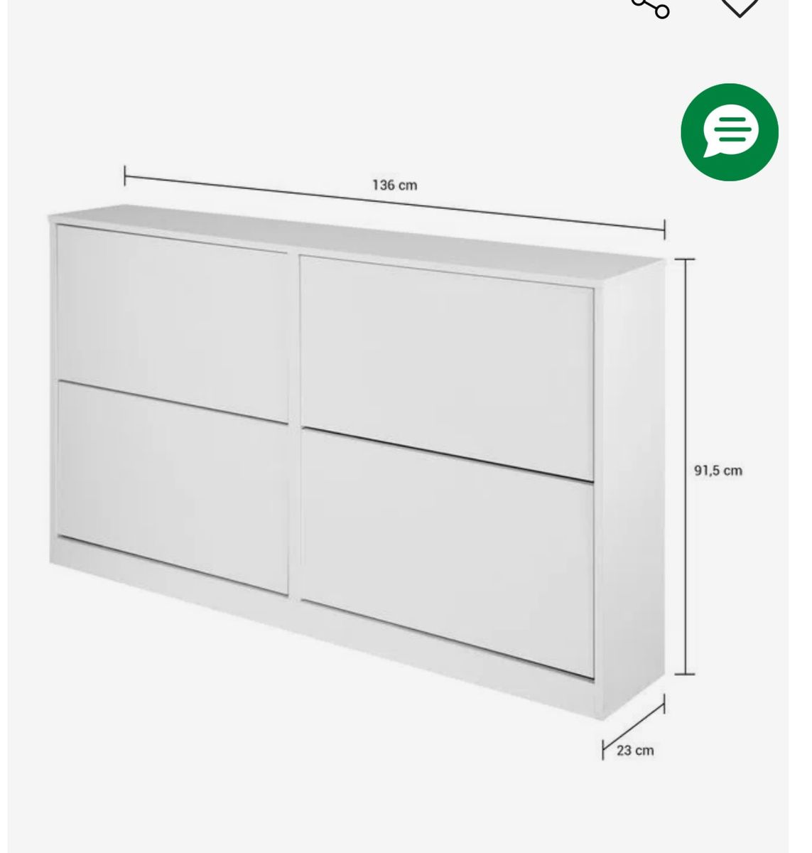 Sapateira Horizontal Parede 4 Portas Basculantes | Item de Decoração ...