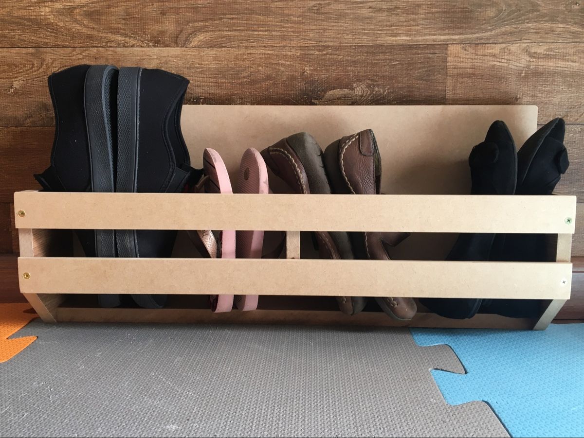 Sapateira Pequena Minimalista em Mdf Cor Cru | Móvel p/ Casa Novo ...