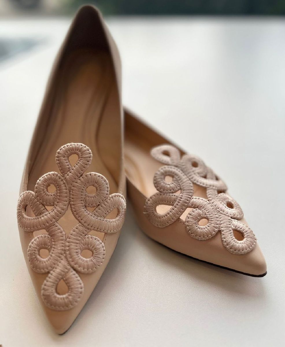 Sapatilha Arabesco Couro Calf Nappa Cream | Sapatilha Feminina ...