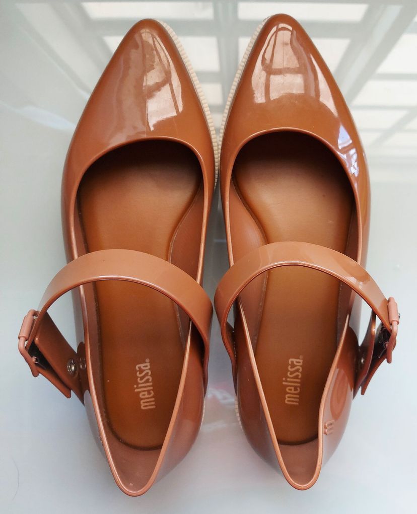 Sapatilha Melissa Bico Fino Marrom - Mary Jane | Sapatilha Feminina ...