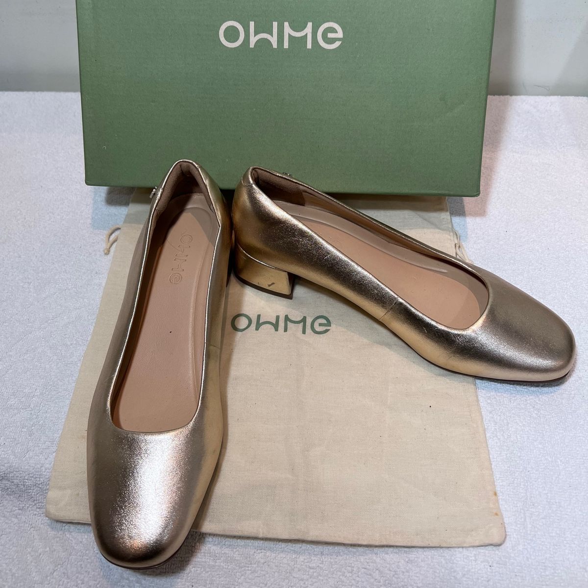 Sapato 35 Nova Owme Marca Comfort do Grupo Schütz Arezzo Couro Legítimo ...