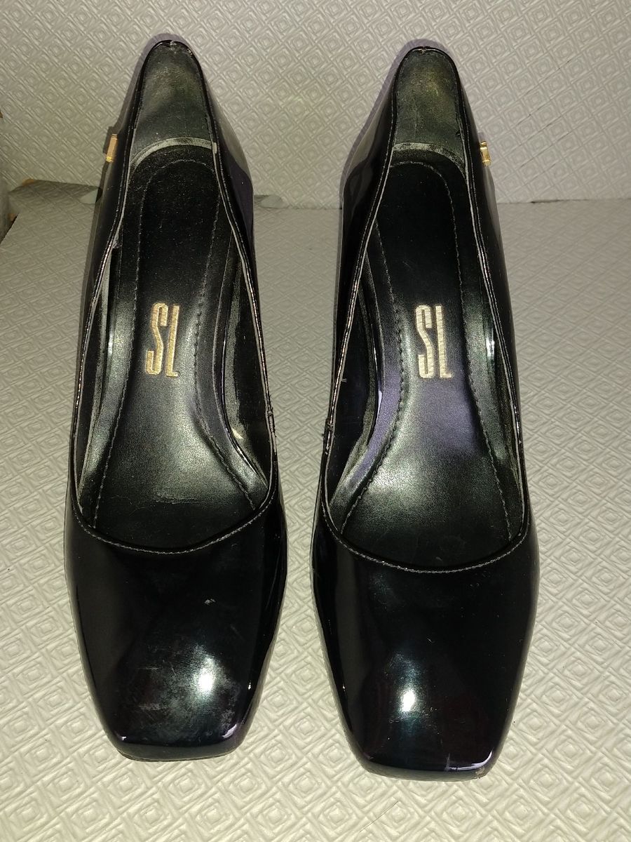 Sapato Alto Preto Veniz | Sapato Feminino Sl Usado 36410045 | enjoei