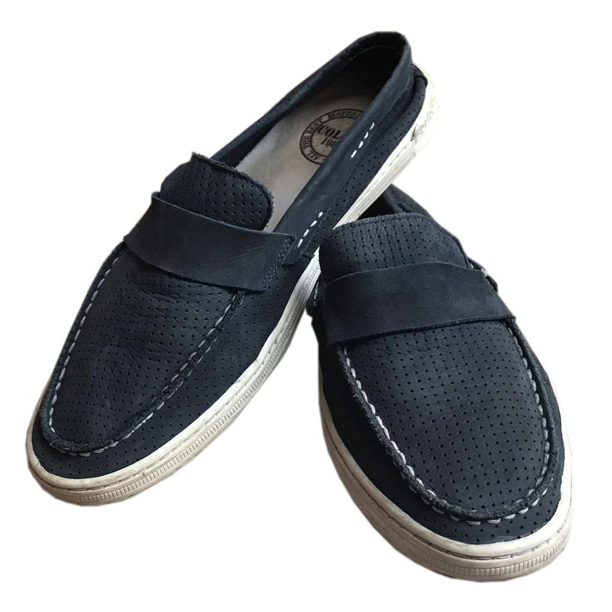Sapato Colcci Azul Couro Furadinhos | Sapato Masculino Colcci Usado ...