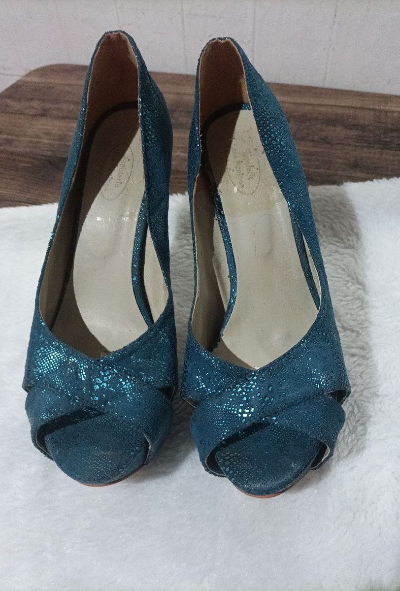 Sapato de Festa | Sapato Feminino Sapataria Das Meninas Usado 86310230 ...