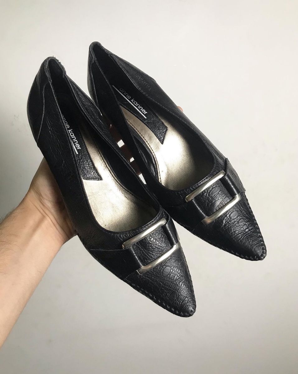 Sapato em Couro Feminino Anne Kanner | Sapato Feminino Anne Kanner ...