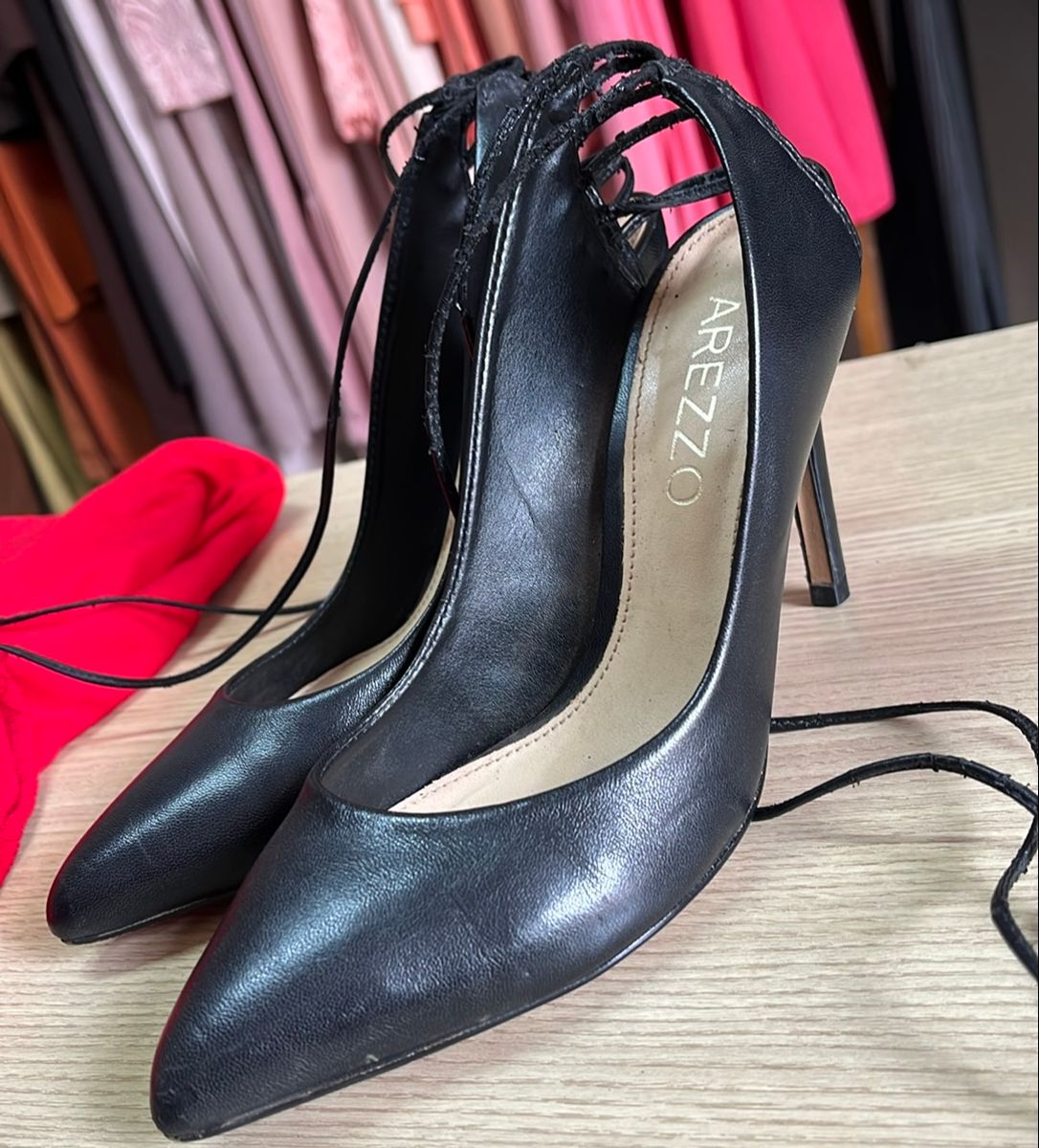 Sapato Preto | Sapato Feminino Arezzo Usado 114472546 | enjoei