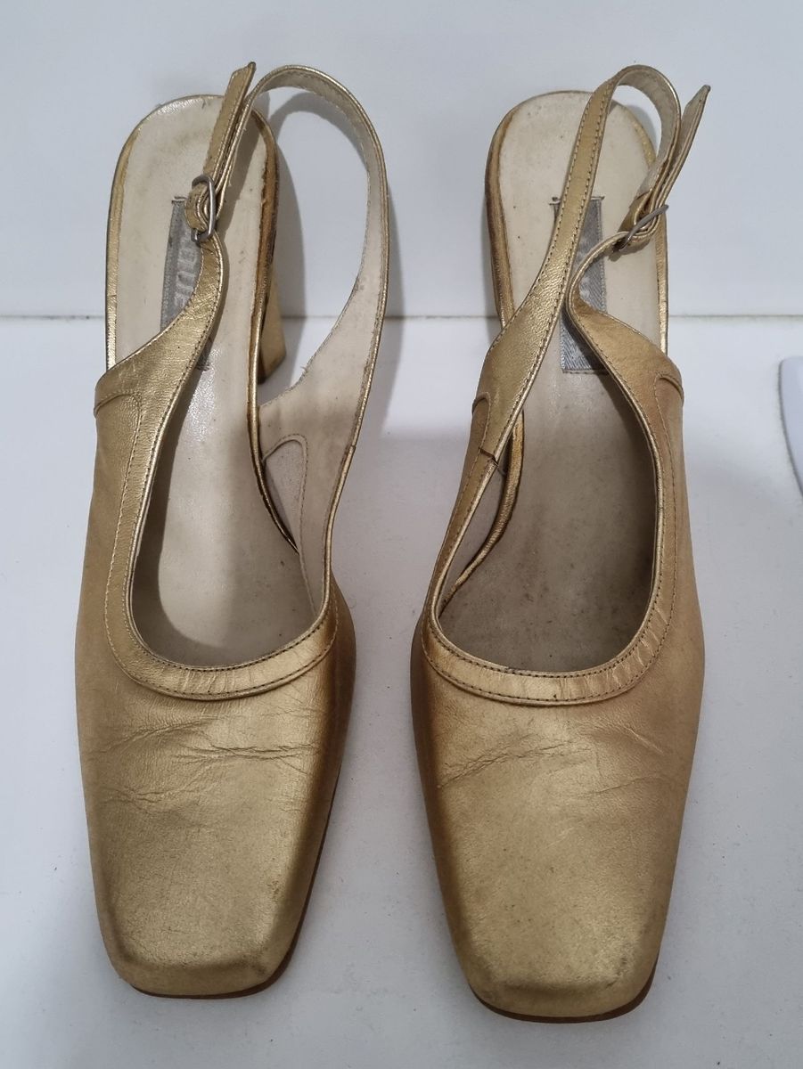 Sapato Salto Alto Dourado | Sapato Feminino Paquetá Usado 77097556 | enjoei
