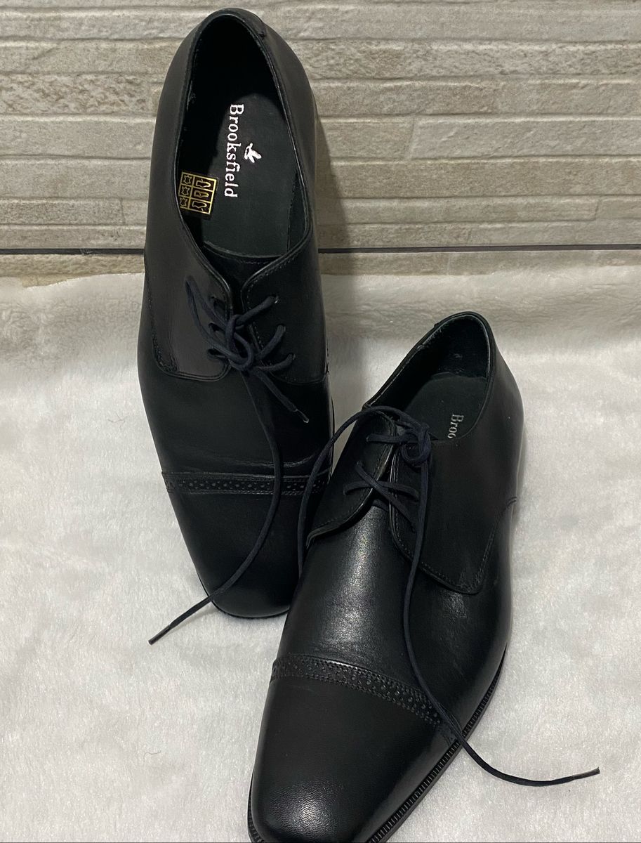 Sapato Social Brooksfield Masculino Preto | Sapato Masculino ...