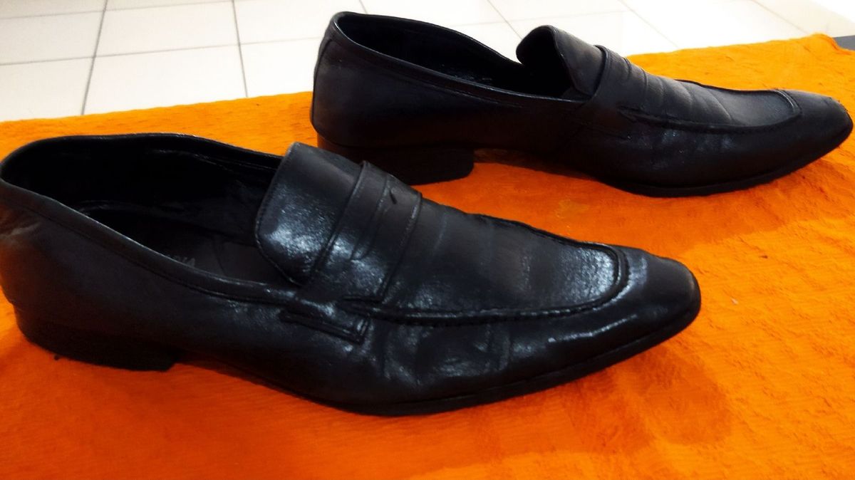 Sapato Social Masculino Preto | Sapato Masculino Sapataria César Usado ...