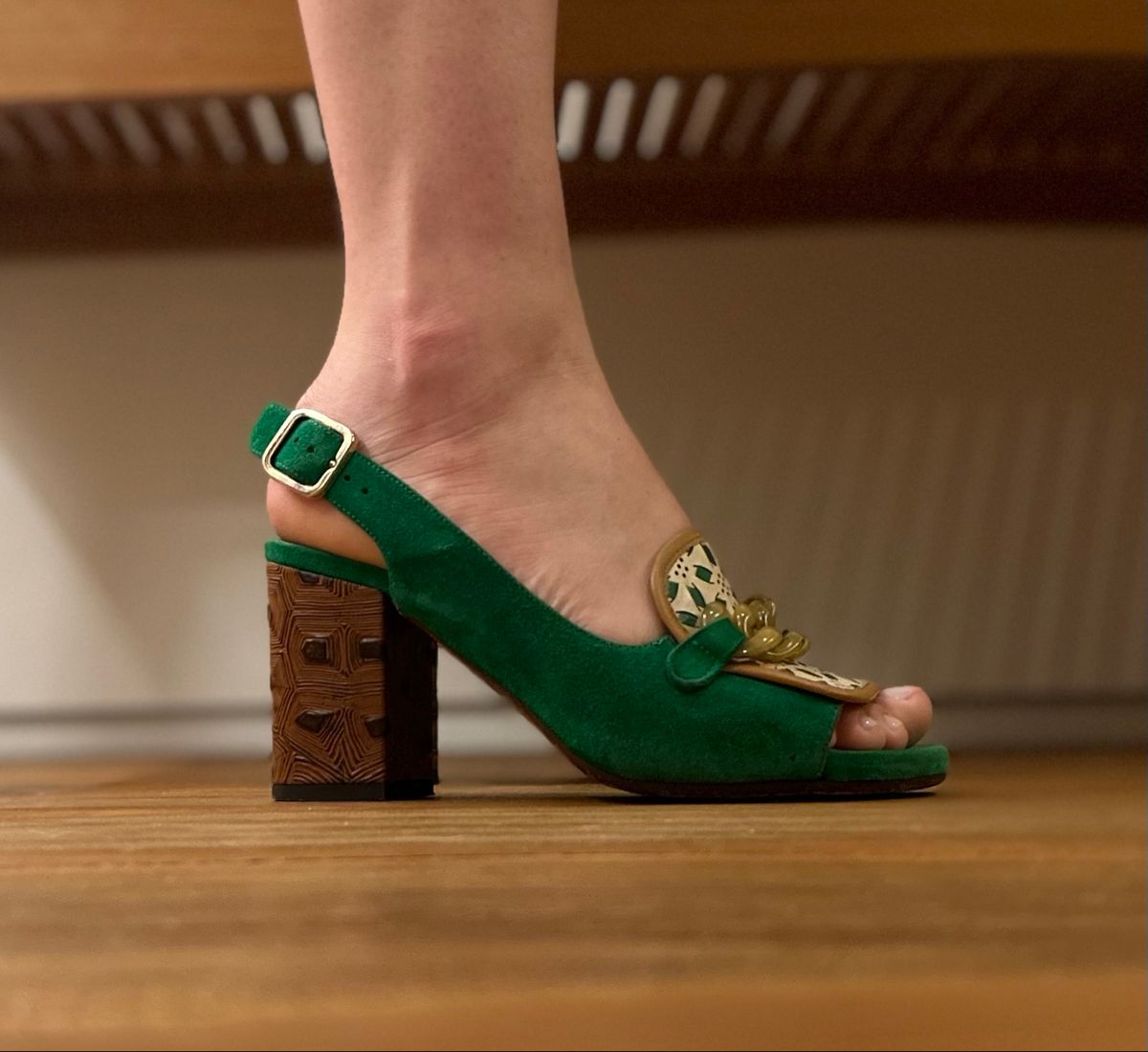 Sapato Verde Estiloso Grife Espanhola Chie Mihara | Sapato Feminino Chie Mihara Usado 100728202 ...