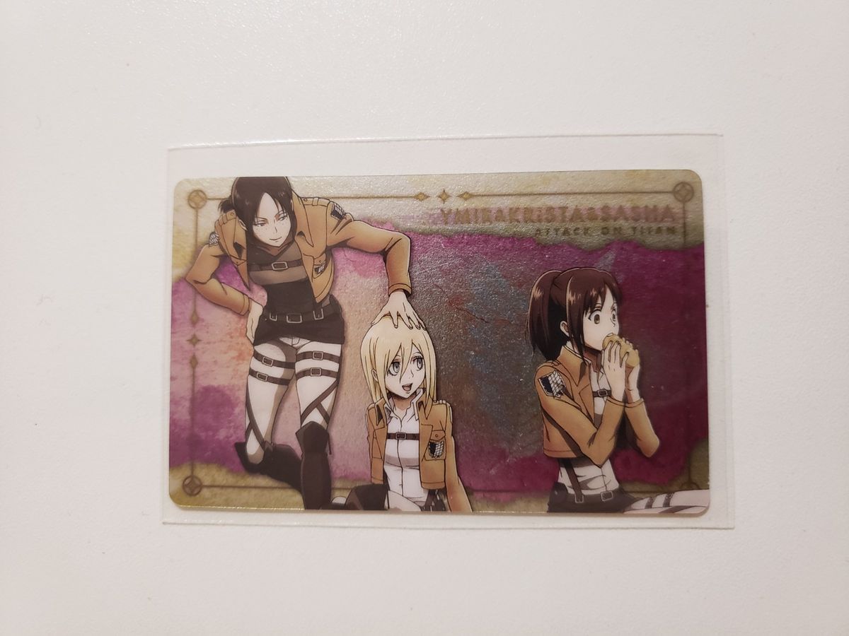 Sardas (ymir), Krista (historia) e Sasha. Card Avulso da Ensky. Attack ...