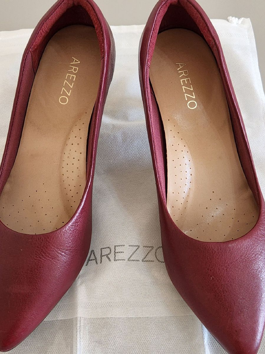 Scarpin Arezzo Vermelho 37 | Sapato Feminino Arezzo Usado 74689344 | enjoei