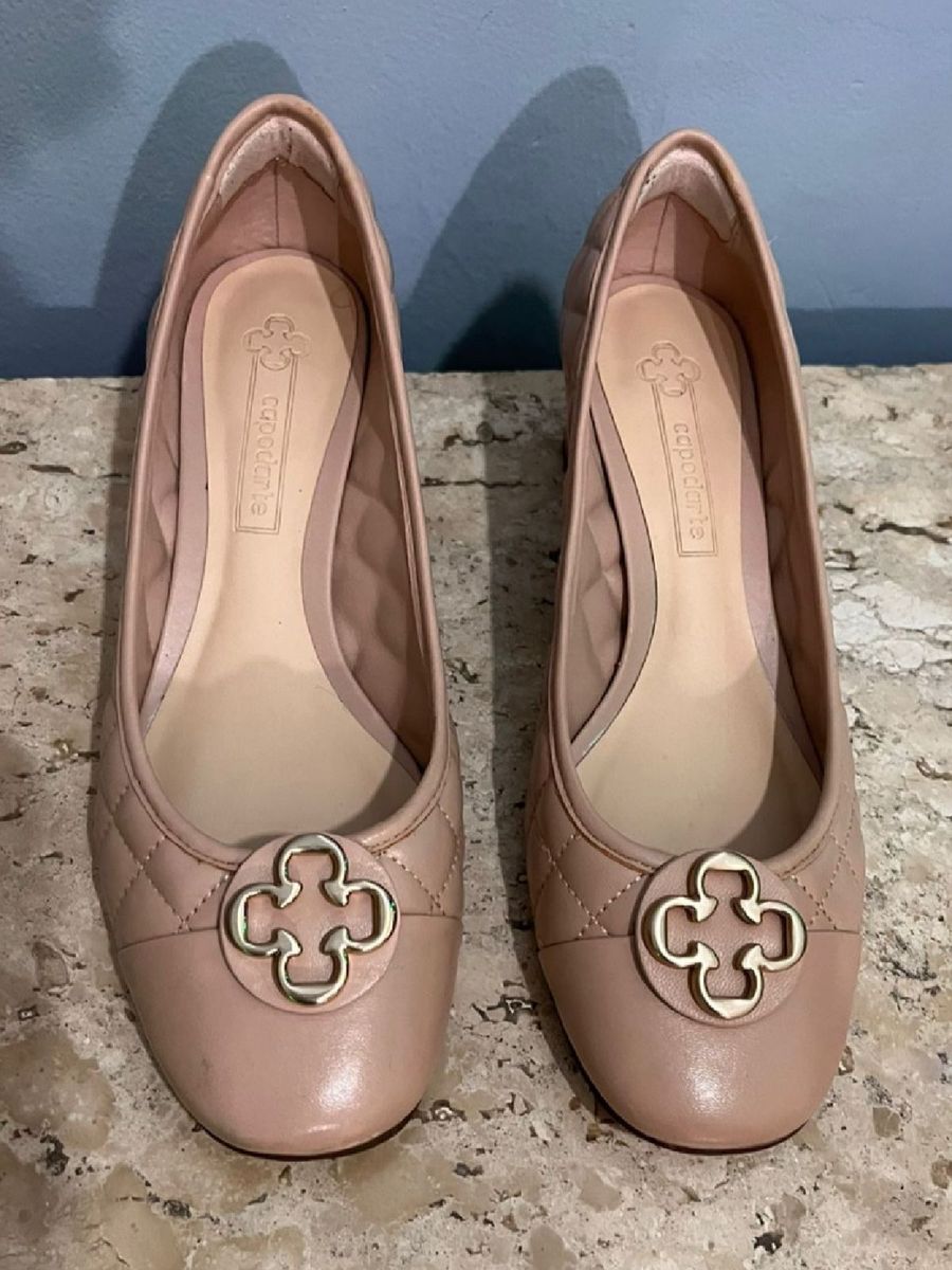 Scarpin Capodarte (modelo Catherine - Cor Seda). Usado 1 Vez, Ainda Está com a Etiqueta Interna ...