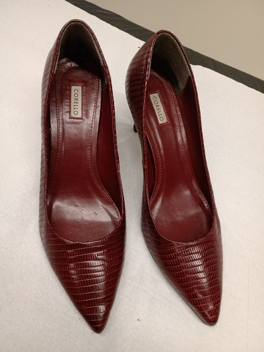 Scarpin Corello Marsala, Tam 39 | Sapato Feminino Corello Usado ...