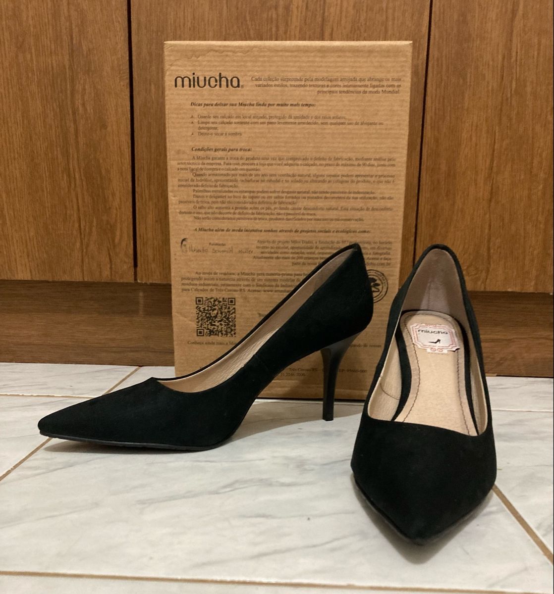 Scarpin Preto - Miucha | Sapato Feminino Miucha Nunca Usado 87125101 ...