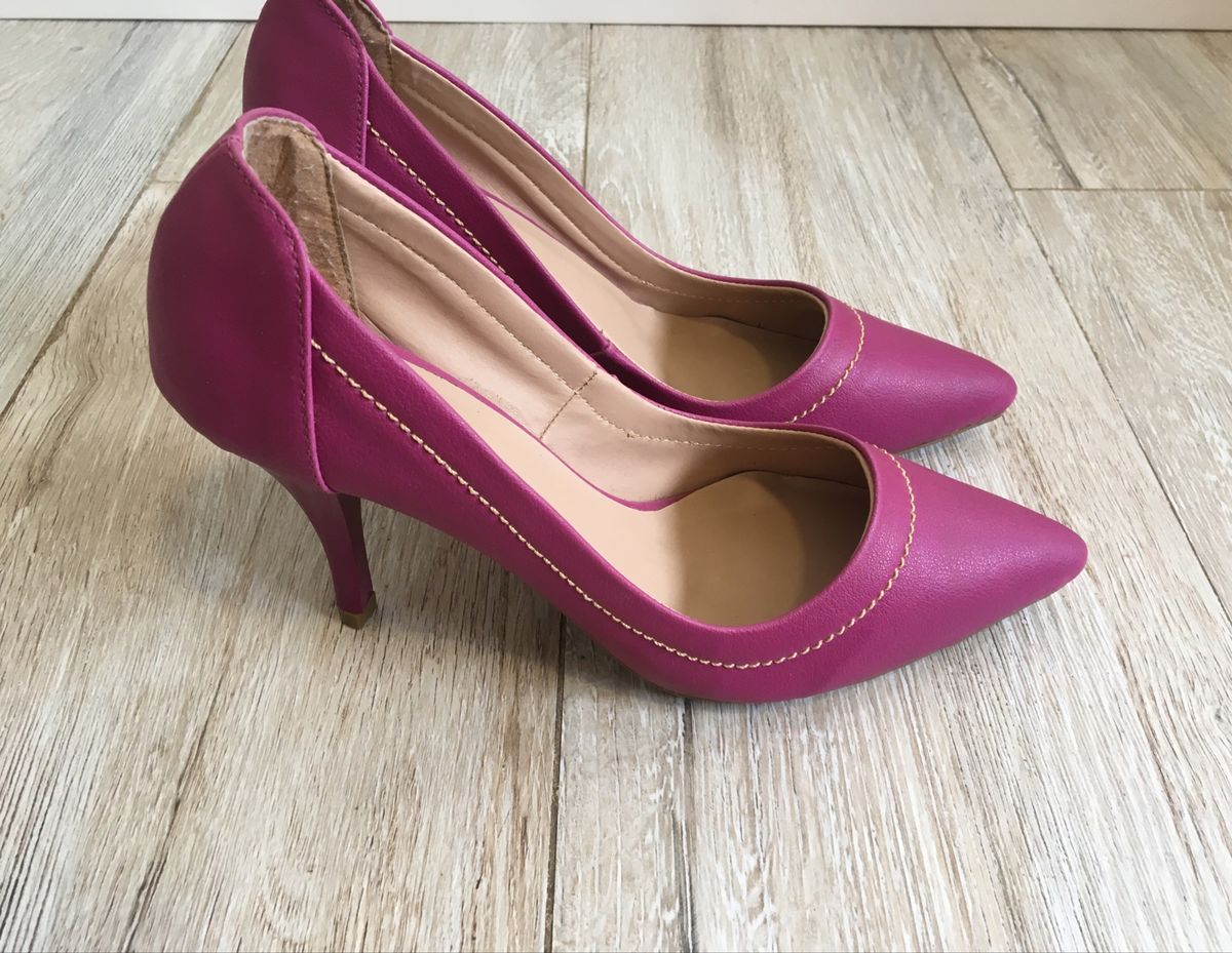 Scarpin Rosa Chiclets | Sapato Feminino Nunca Usado 78783051 | enjoei