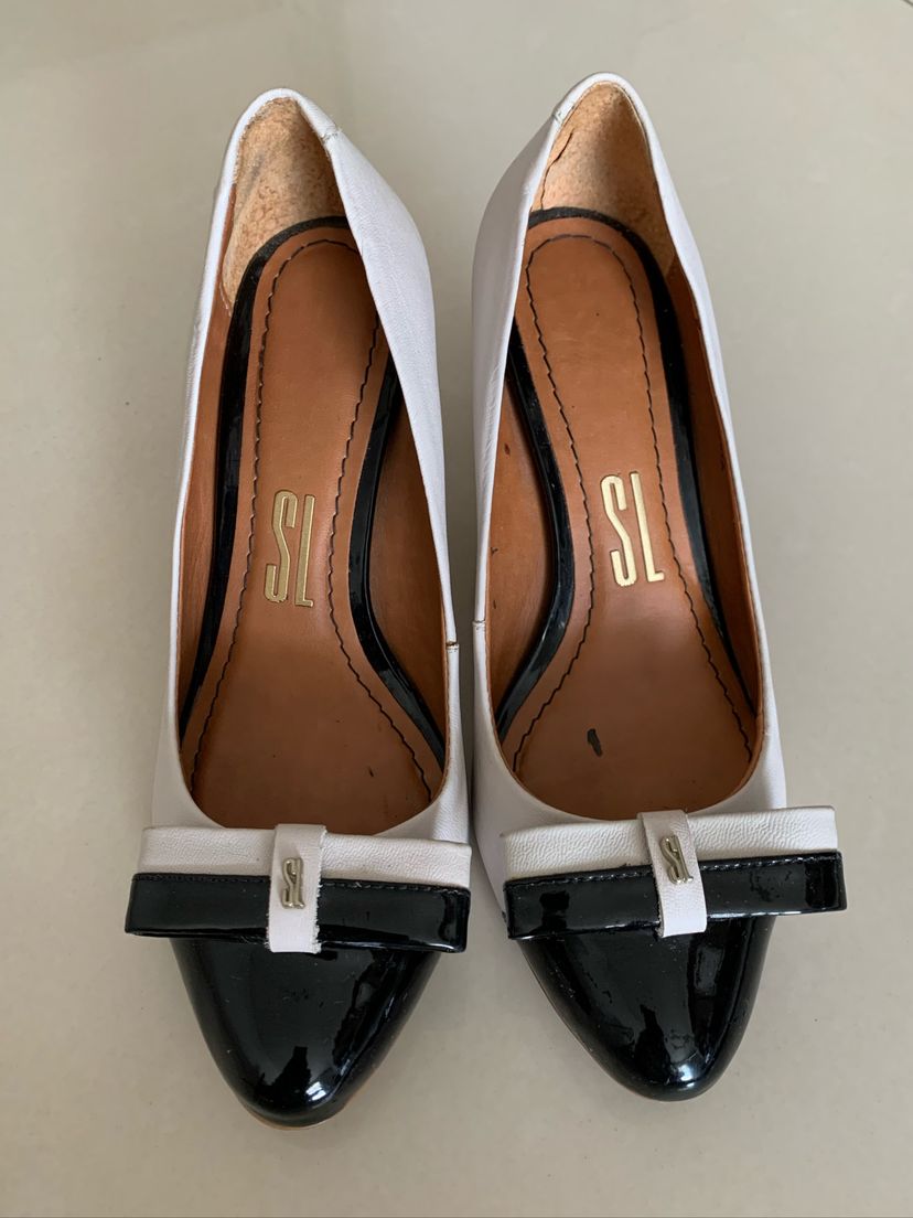 Scarpin Santa Lolla Branco | Sapato Feminino Santa Lolla Usado 40011957 ...