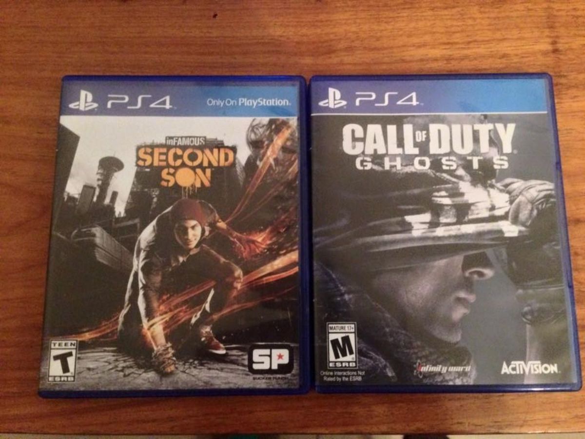 Second Son + Call Of Duty Ghosts | Jogo de Videogame Usado 2746738 | enjoei