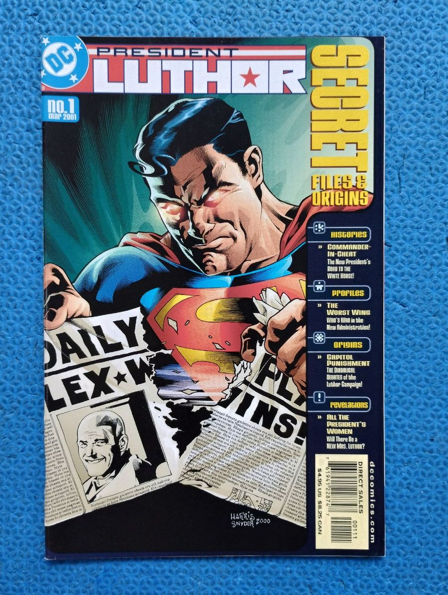 Secret Files President Luthor #1 | Livro Dc Comics Usado 113734229 | enjoei