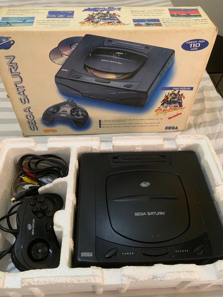 Sega Saturn Na Caixa | Console de Videogame Sega Usado 84395367 | enjoei
