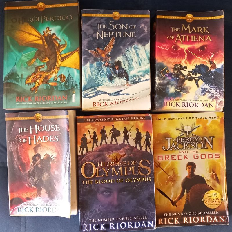 Serie De Livros Herois Do Olimpo Percy Jackson E Os Olimpianos