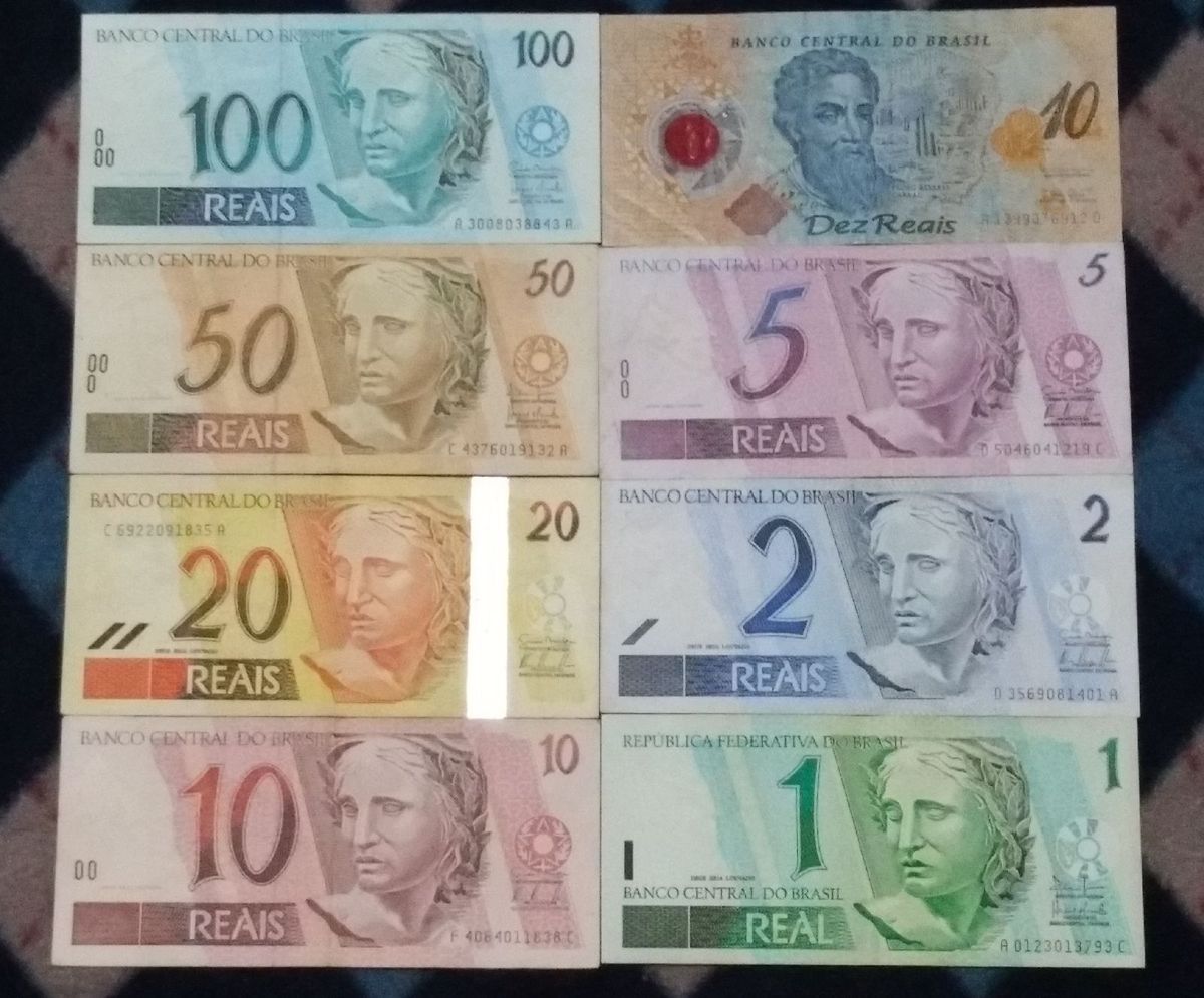 Set Completo de Cedulas da 1 Família do Real | Produto Vintage e Retro ...