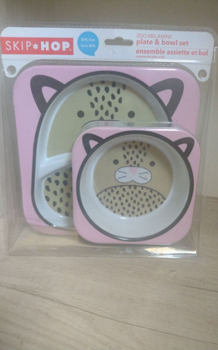 Set de Pratos Leopardo Skip Hop | Item Infantil Skip Hop Nunca Usado ...
