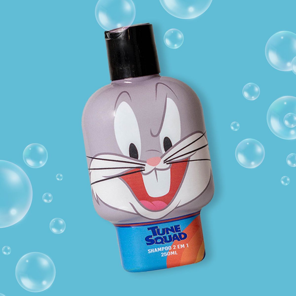 Shampoo Infantil 2 em 1 Pernalonga Space Jam Branco | Space Jam Nunca ...