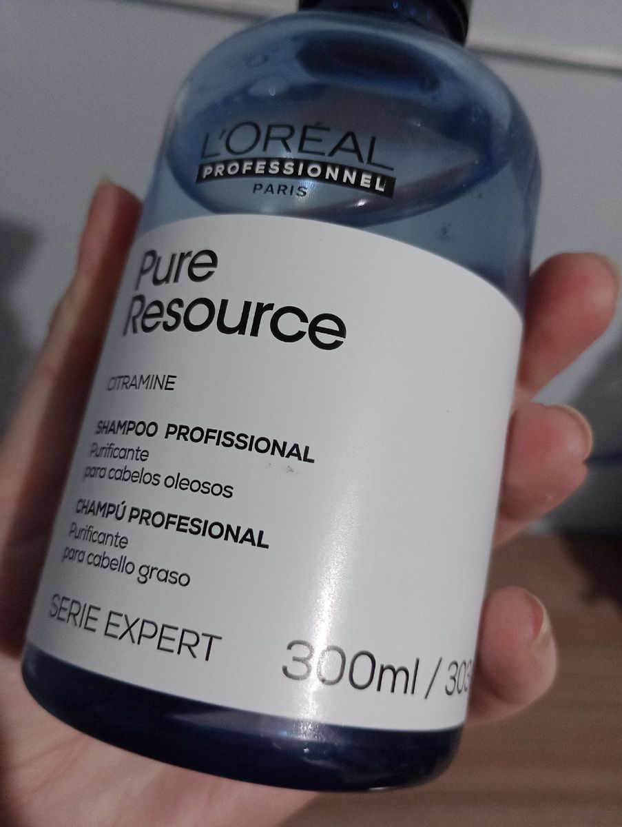 Shampoo Pure Resourse Loreal Paris Profissional + Máscara Matizadora ...