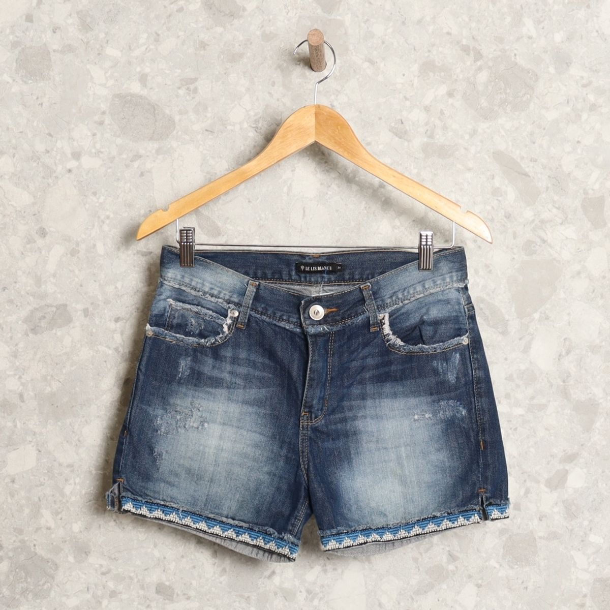 Short Azul Le Lis Blanc | Shorts Feminino Le Lis Blanc Usado 97267579 ...