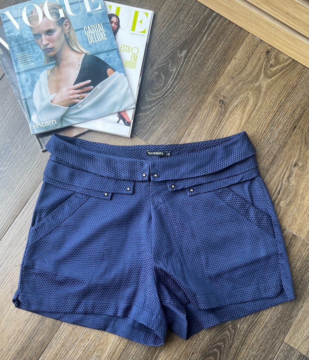 Short Azul, Le Lis Blanc | Shorts Feminino Le Lis Blanc Usado 94565439 ...