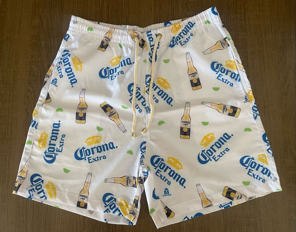 Short Bermuda Masculina de Praia Mauricinho Cerveja Corona Extra | Moda ... Short Bermuda Masculina de Praia Mauricinho Cerveja Corona Extra | Moda ...
