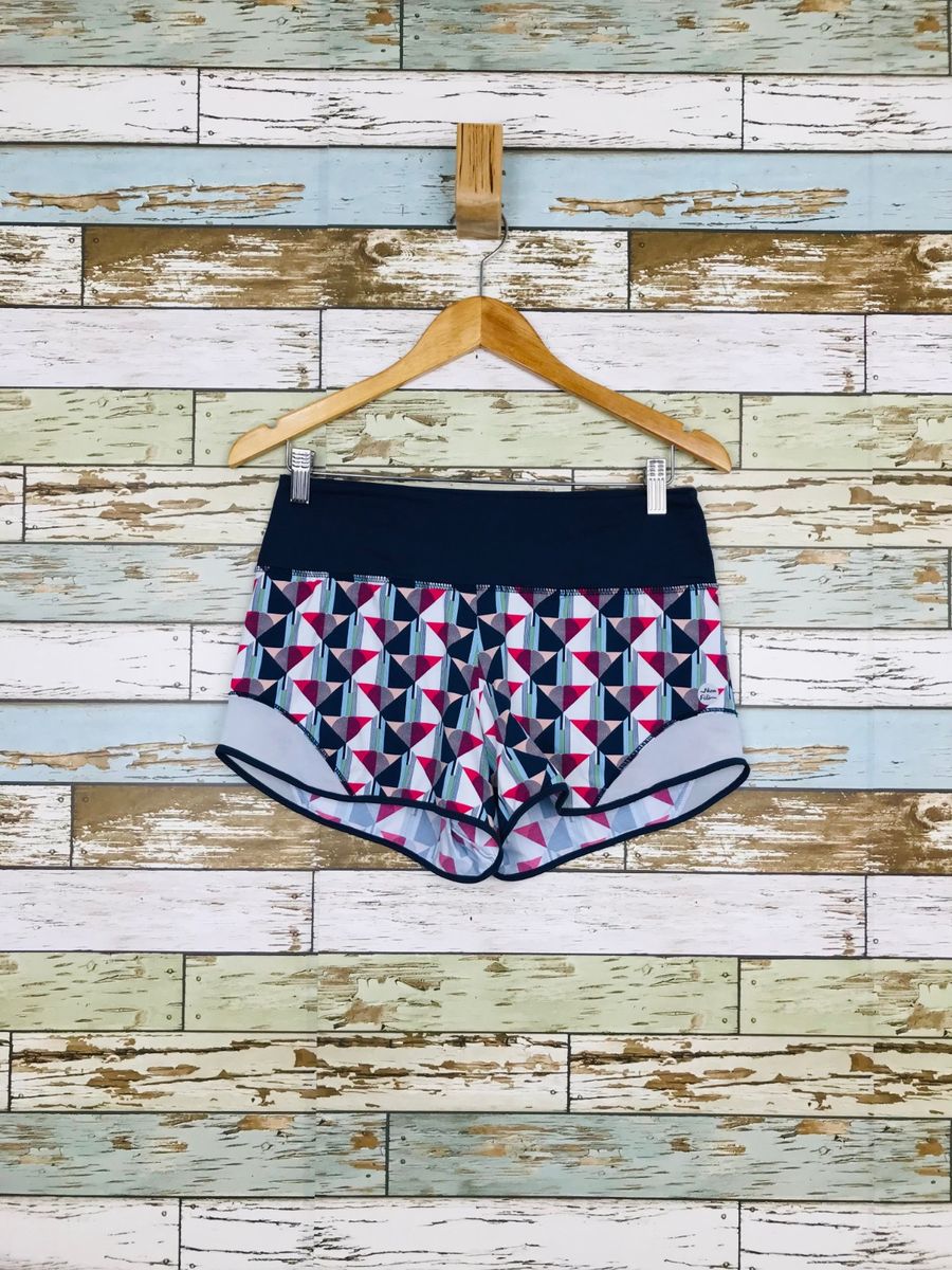 Short Feminino Nica Filó Modelo Fitness Tecido Dry Bolso Externo com ...