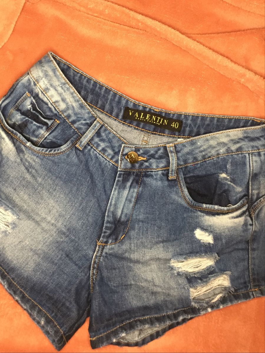 Short Jeans Valentin Basic Premium | Shorts Feminino Valentin Basic ...