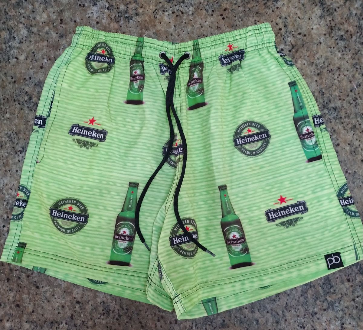 Short Praia Masculino Heineken | Bermuda Masculina Heineken Usado ...