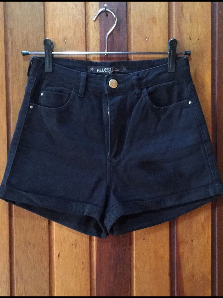 Short Preto Jeans com Stretch Hot Pants Renner | Shorts Feminino Renner ...