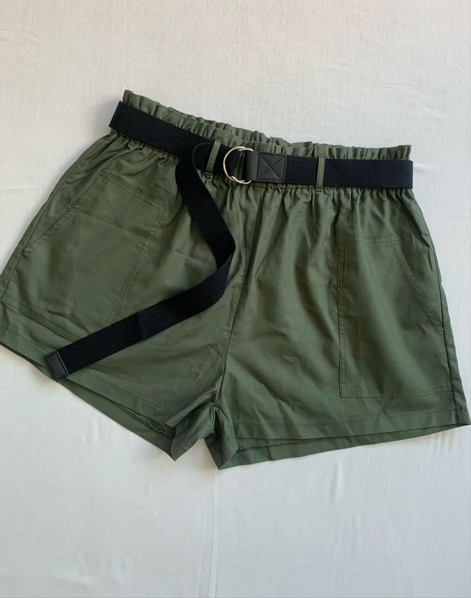 Short Verde Militar - Nunca Usado | Shorts Feminino Shein Nunca Usado ...