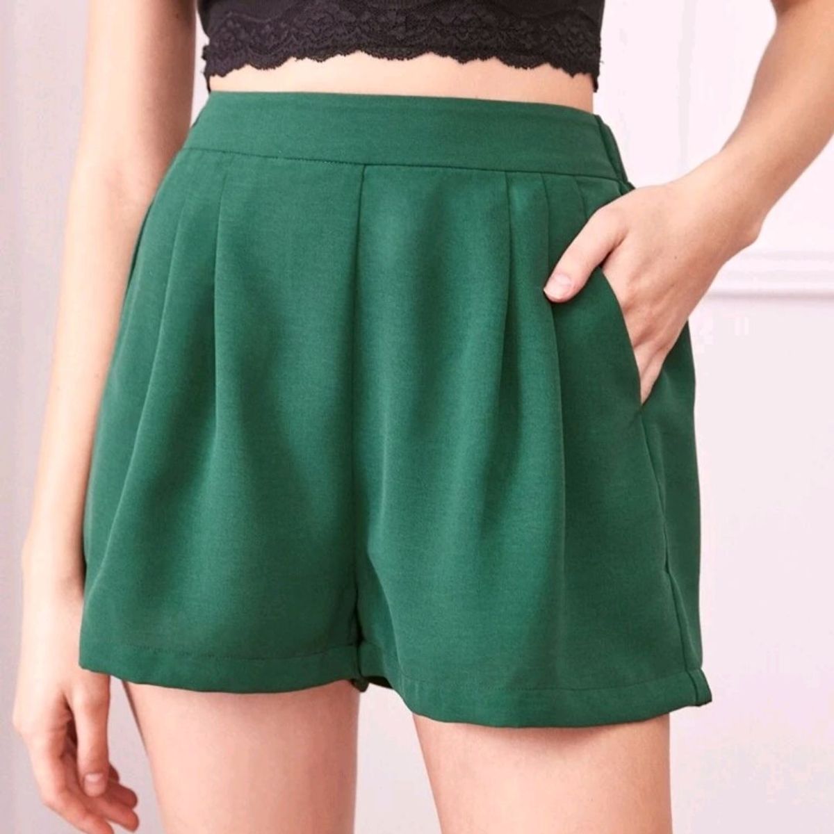 Short Verde Shein | Shorts Feminino Shein Usado 105169432 | enjoei