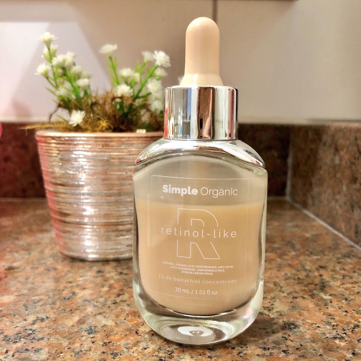 Simple Organic Retinol-like | Cosmético Feminino Simple Organic Usado ...