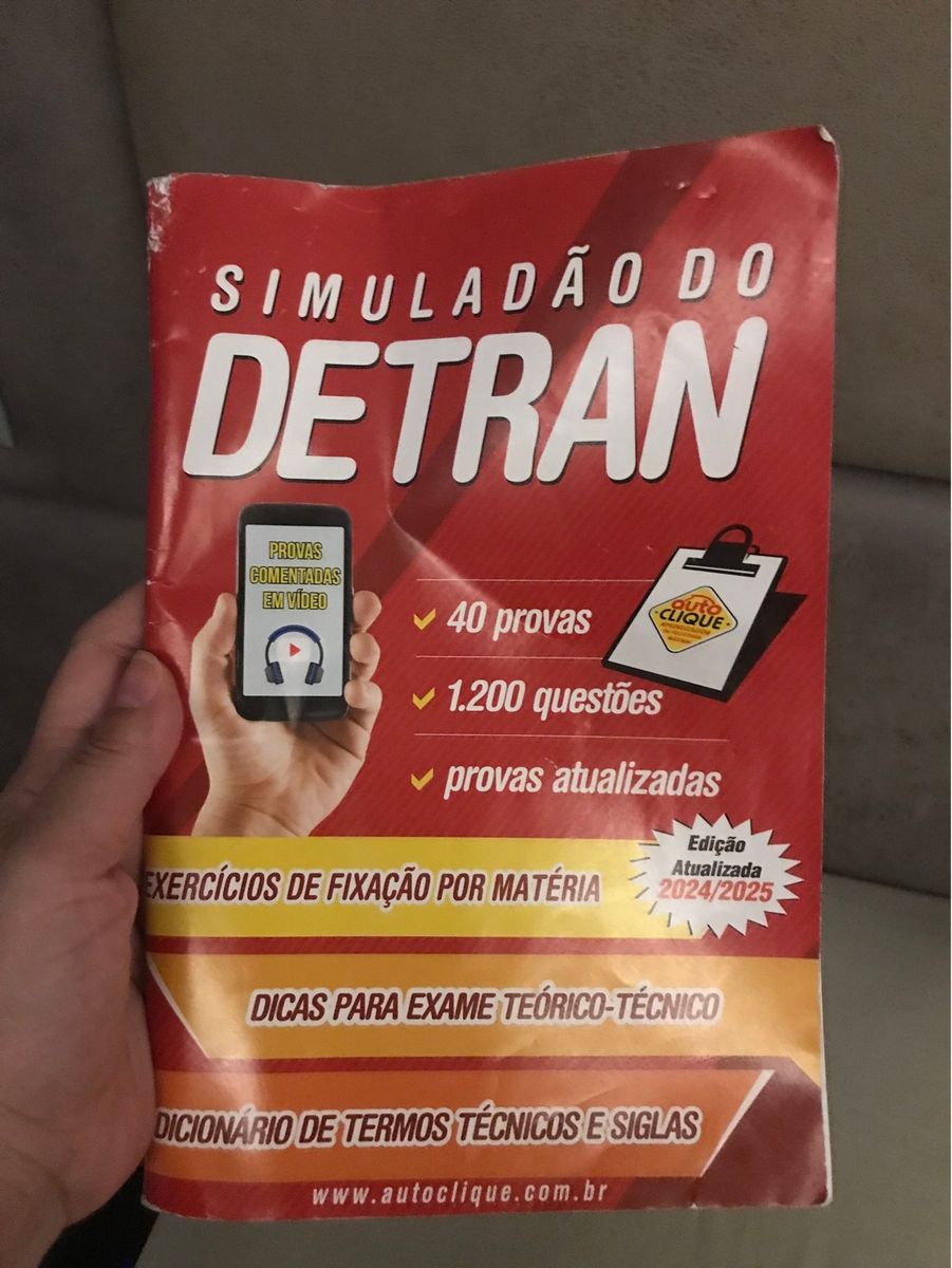 Simuladão Detran - 40 Provas | Livro Detran Nunca Usado 137011231 | enjoei