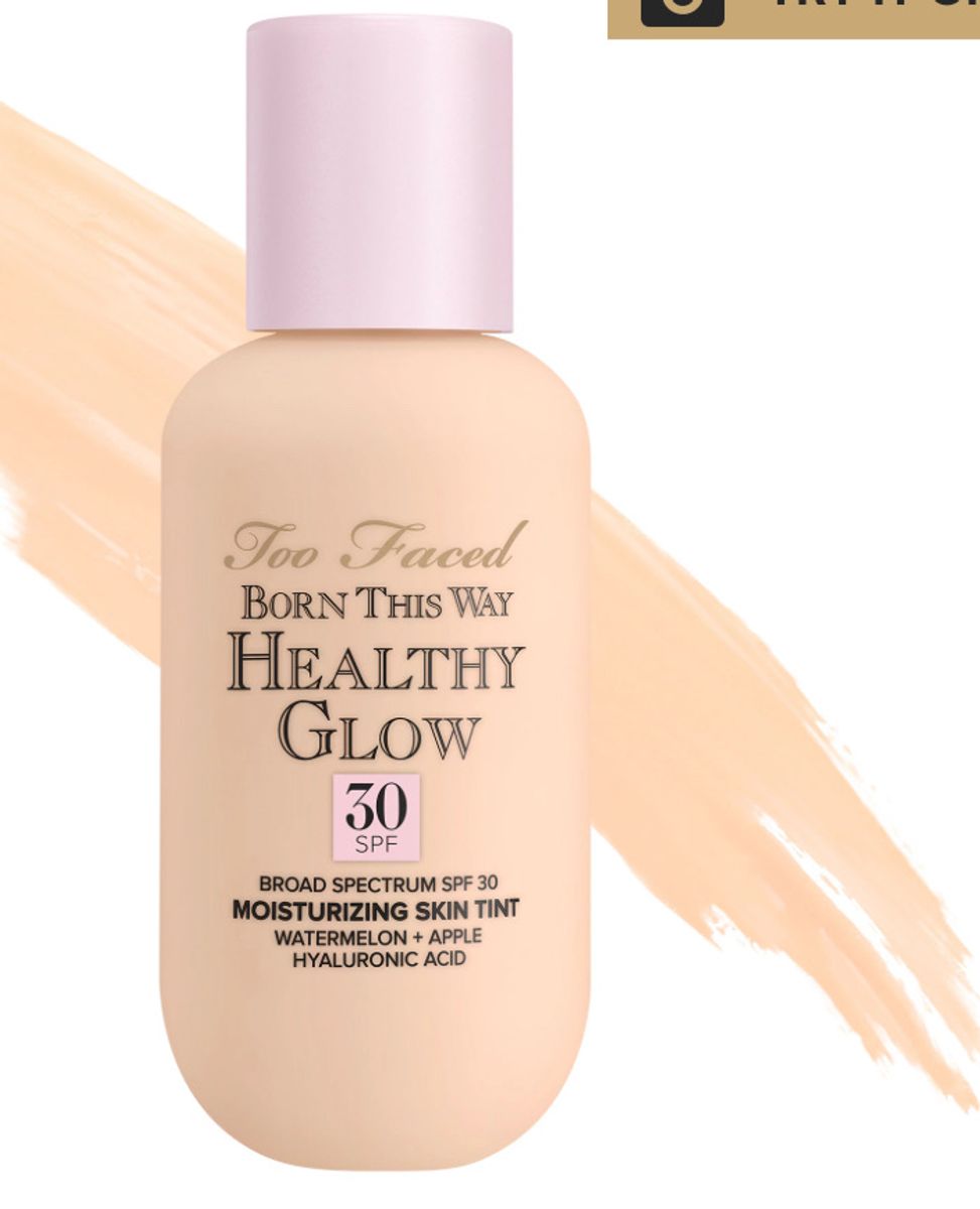 Skin Tint Base Too Faced Healthy Glow com Proteção Solar | Maquiagem ...