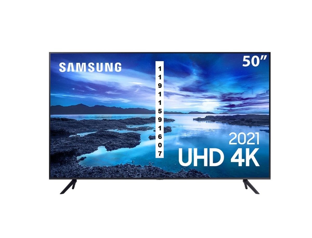 Smart Tv Samsung 50" Uhd Processador Crystal 4k 50au7700 Tela sem ...
