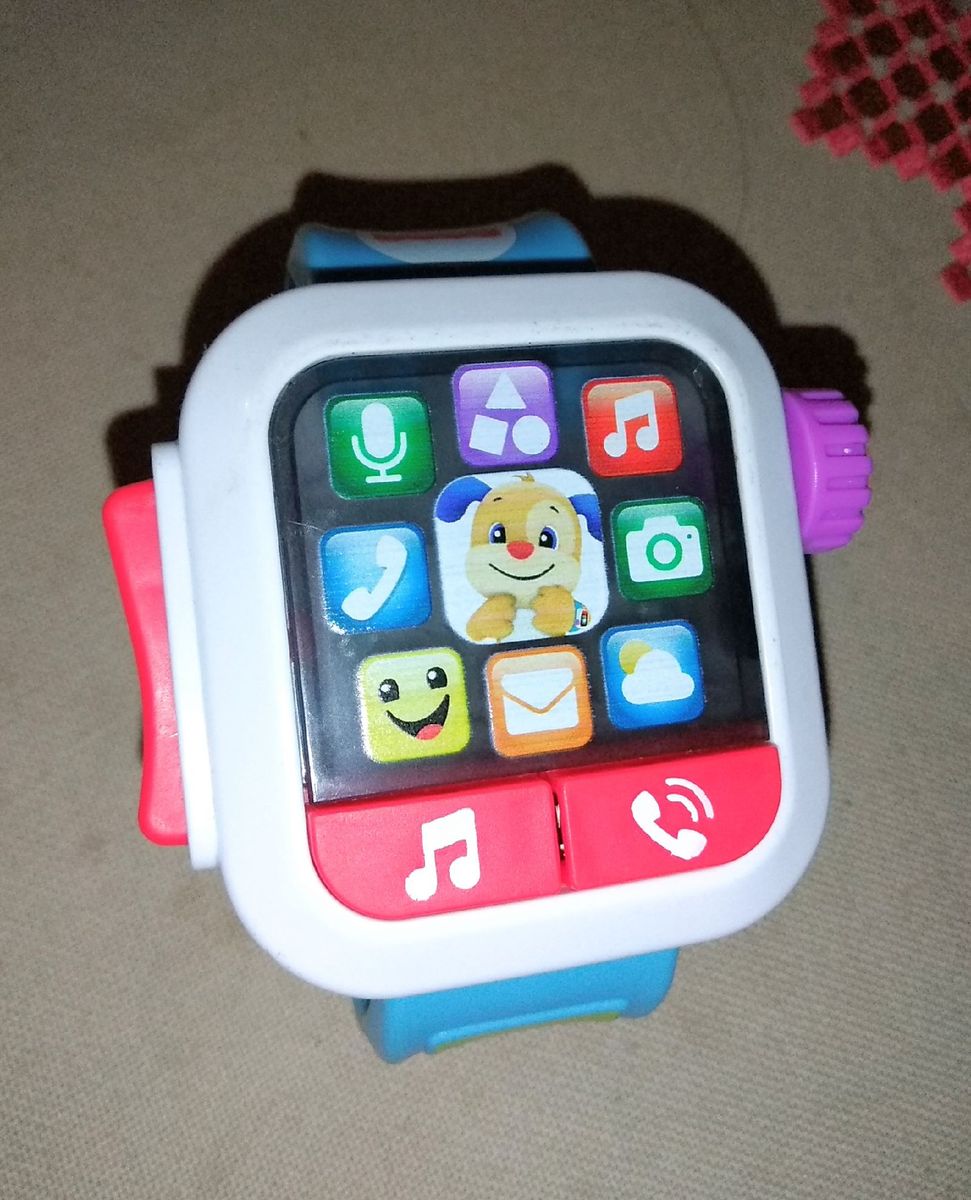 Smartwatch Bebê Fisher Price | Brinquedo para Bebês Fisher Price Usado ...