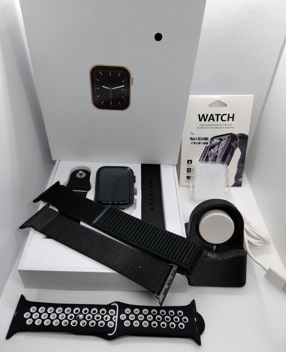 Smartwatch W56 44mm Completo - Iwo 13 Série 6 | Item de Música Iwo 13 ...